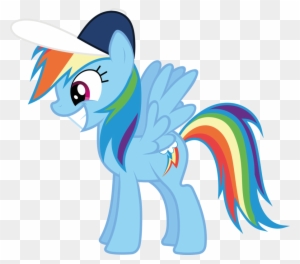 Rainbow Dash Happy Cap By Tim015 - Mlp Rainbow Dash With Hat - Free ...