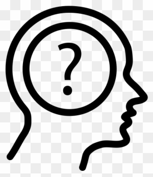 Confusion Rubber Stamp - Confused Icon White Png - Free Transparent PNG ...