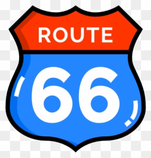 Digital Road Sign Rough Road - Blank Route 66 Sign - Free Transparent ...