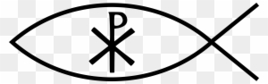 Ichthys Chi Rho Christian Symbolism Christian Cross - Png Fish Symbol ...