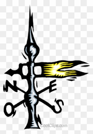 Weathervane Royalty Free Vector Clip Art Illustration - Illustration ...
