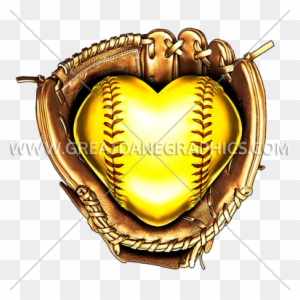 Softball Heart - Baseball Softball Heart Clipart - Free Transparent PNG ...