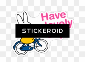 Have A Good Day - Miffy Rides A Bike - Free Transparent PNG Clipart ...