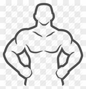 Bodybuilder Posing Showing Muscle - Bodybuilder Icon - Free Transparent ...