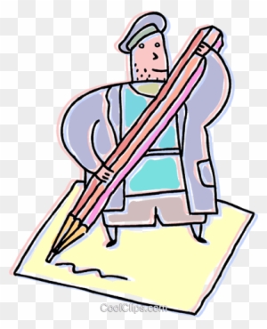 Hands Writing Royalty Free Vector Clip Art Illustration - Person ...