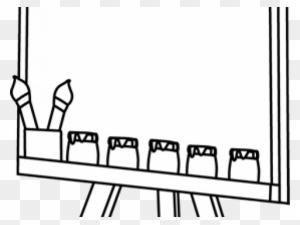 Portrait Clipart Art Easel - Coloring Pages Of Easel - Free Transparent ...