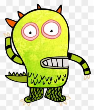 Monster Clip Art Kids Green Monster Cartoon Green - Monster Kids Png ...