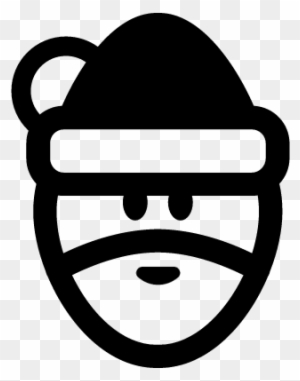 Santa Claus Face Vector - Santa Claus White Icon Png - Free Transparent ...