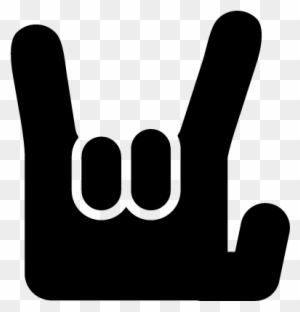Rock On Hand Gesture Vector - Rock On Icon Svg - Free Transparent PNG ...