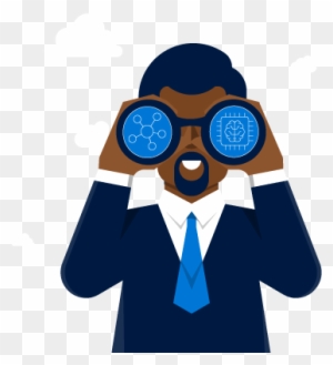 Prospecting - Looking Through Binoculars Clipart - Free Transparent PNG ...