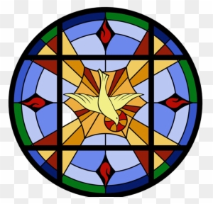 Healing Clipart Sacraments - Catholic Confirmation Stained Glass Window ...