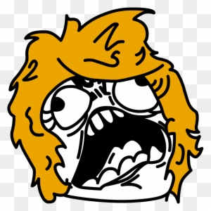 Screaming - Angry Girl Face Meme - Free Transparent PNG Clipart Images ...
