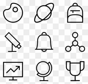 School Subjects - Calendar Icon Png Line - Free Transparent PNG Clipart ...