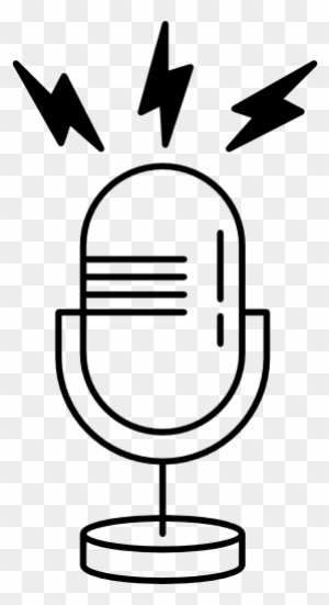 Vector Outline Microphone - Microphone Outline - Free Transparent PNG ...