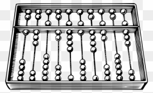 Roman Abacus Black And White Mathematics Counting - Abacus Clipart ...