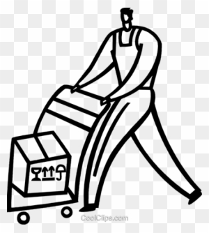Hand Carts And Dollies Royalty Free Vector Clip Art - Hand Carts And ...