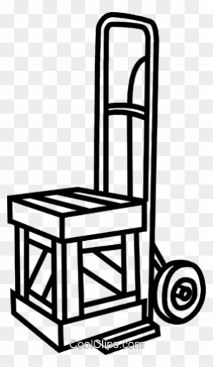 Hand Dolly With Crate Royalty Free Vector Clip Art - Chair - Free ...