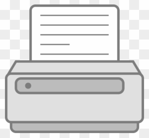 Printer Black And White Printing Document Drawing - Computer Printer ...