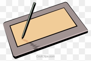 Digitizing Tablet Royalty Free Vector Clip Art Illustration - Vector ...