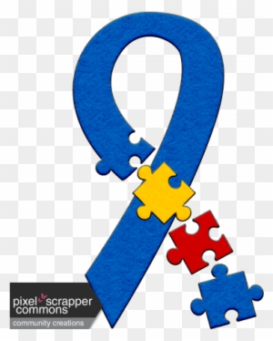 Autism Ribbon Clipart - Autism Awareness Ribbon License Plate - Free ...