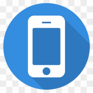 Work From Your Smartphone Or - Mobile Phones Blue Icon Png - Free ...