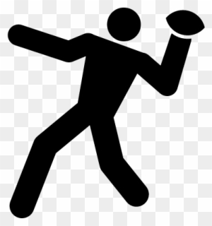 Rugby Player Throwing The Ball Vector - Icono Rugby - Free Transparent ...