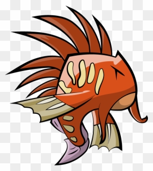 Fish Illustration That Appears As A Character In The - Video Game ...