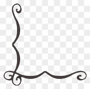 Swirl Borders Clip Art Free Download - Simple Corner Border Designs Png ...