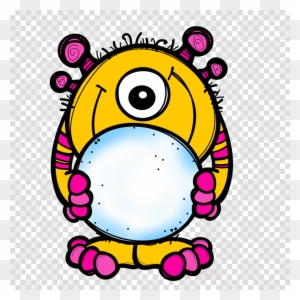 Math Monster Clipart Black&white