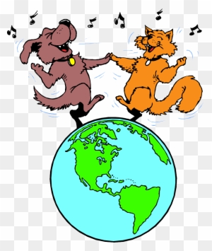 Dancing Animation Dog - Free Transparent PNG Clipart Images Download