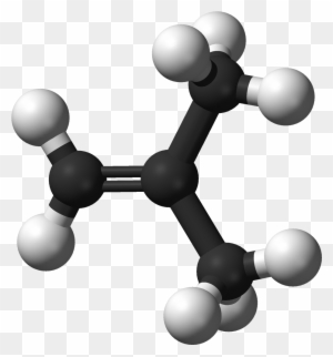 2 Methylpropene 3d Structure - Free Transparent PNG Clipart Images Download