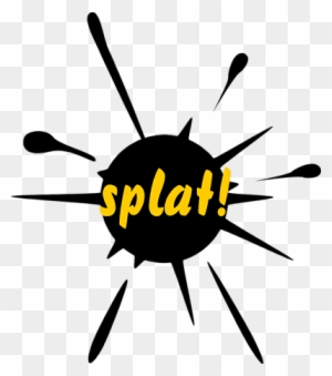 Yellow Splat Clip Art At Clker - Yellow Colour Splash Clipart - Free ...