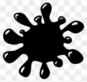 Ink Splash With Drops Brown Clip Art At Clker - Brown Paint Splatter ...