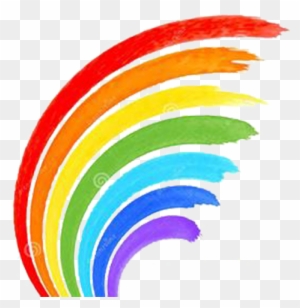 Rainbow Watercolor Painting Stock Photography Clip - Rainbow Brush ...