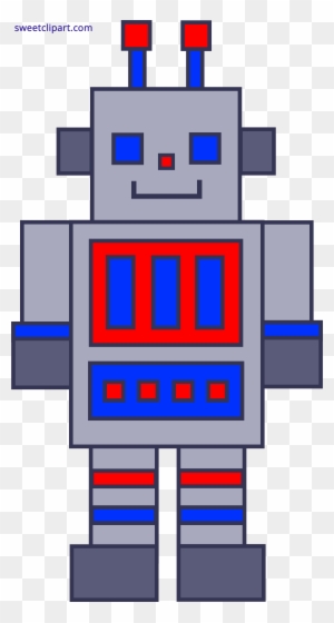 Cute Robots Outlined Art Geometry Clipartist - Cute Robots Cartoon ...