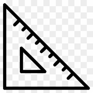 Rule Scale Measure Tool - Triangle Ruler Icon - Free Transparent PNG ...