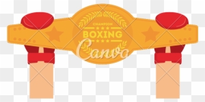 Boxing Championship Belt - Boxer Championship Belt Cartoon - Free ...