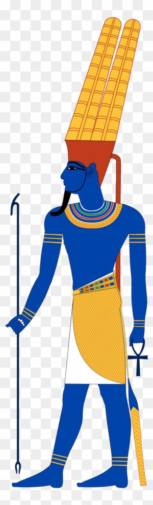 Originally, Amun Was Depicted With Red-brown Skin But - Egyptian God ...