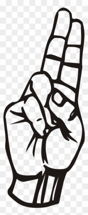 Clip Art Transparent Letter U Google Search - Asl Sign For U - Free ...