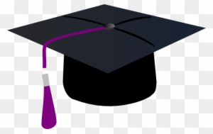 Graduation Cap With Purple Tassel - Free Transparent PNG Clipart Images ...