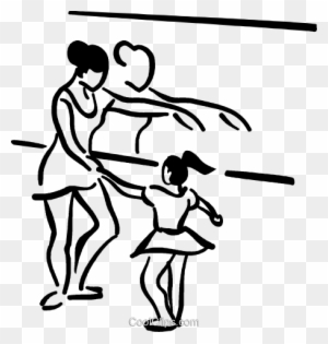 Instructor Showing Student Ballet Steps Royalty Free - Teacher - Free ...