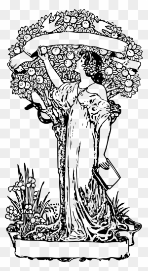 Tree Of Knowledge Banner Freeuse Library - Apple Tree Art Draw - Free ...