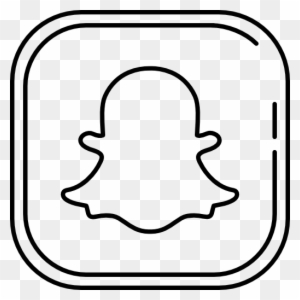 Snapchat Ghost Outline Transparent Png - Snapchat Logo White - Free ...
