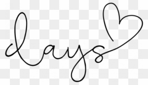 The Good Life - Word Days In Cursive - Free Transparent PNG Clipart ...