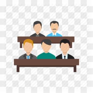 Flat Colorful By Iconbaandar Team Court Courtroom - Stock Illustration ...