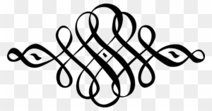 Scroll Clipart Ornamental Scroll - Decorative Line Border Png - Free ...