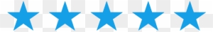 Image Result For 5/5 Stars Clipart Blue - Five Star Rating Blue - Free ...