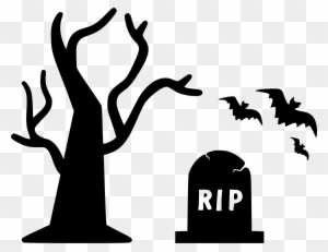 Tree Hanging Halloween Rip Grave Spider Night Comments - Halloween Tree ...