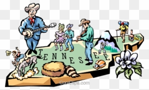 Tennessee Vignette Map Royalty Free Vector Clip Art - Cartoon - Free ...