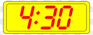 Digital Clock Time 12-hour Clock Digital Data - Digital Clock Clipart ...